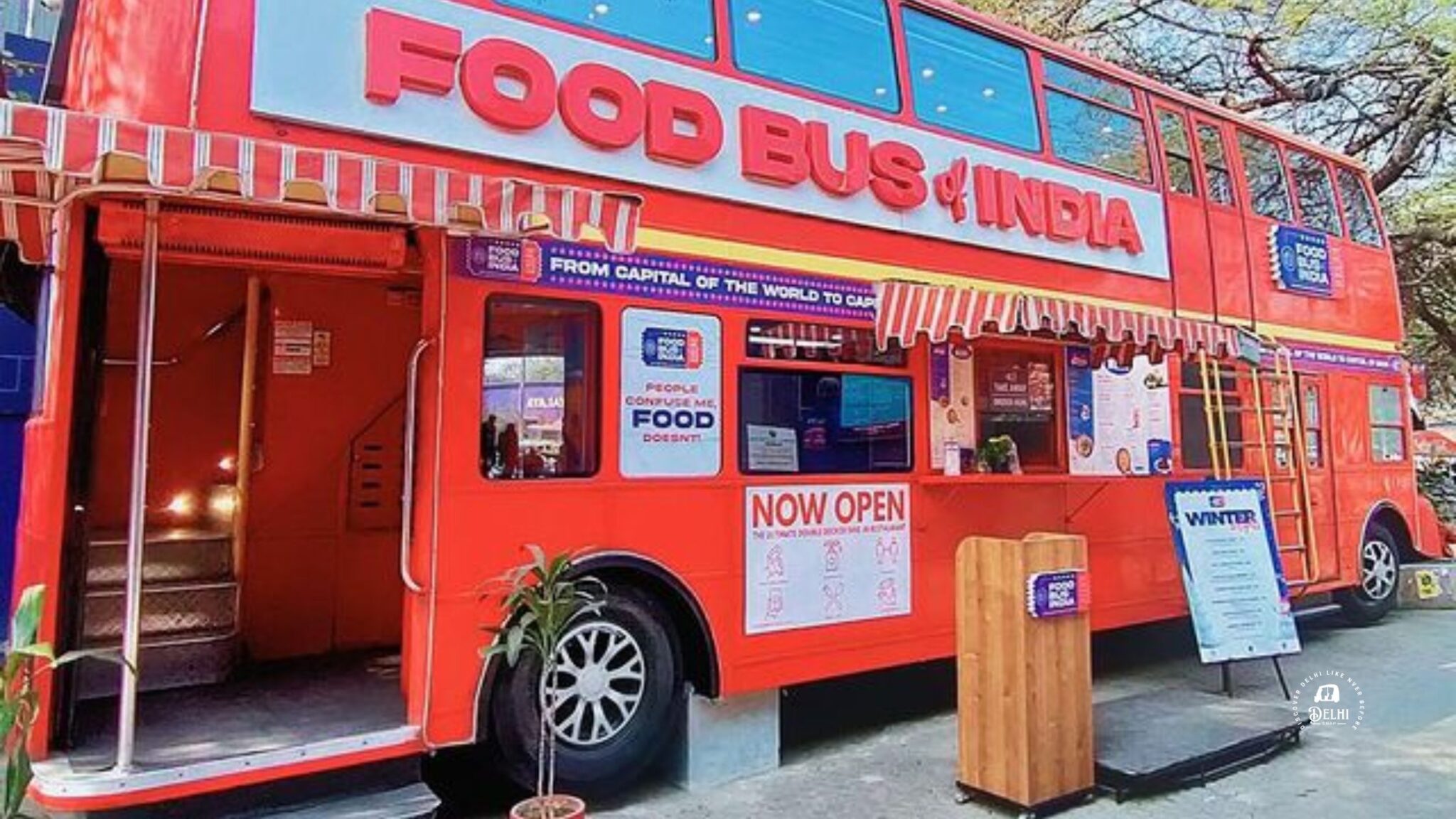 Double-Decker Red Bus Café: A Journey of Food and Time - DelhiSnap